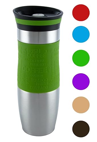 Thermos ThermoCafé Translucent Desk Mug, Red, 450 ml: Amazon.co.uk ...