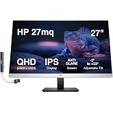Amazon.com: HP 27mq 27" QHD IPS Monitor with 5ms Response Time, Anti ...