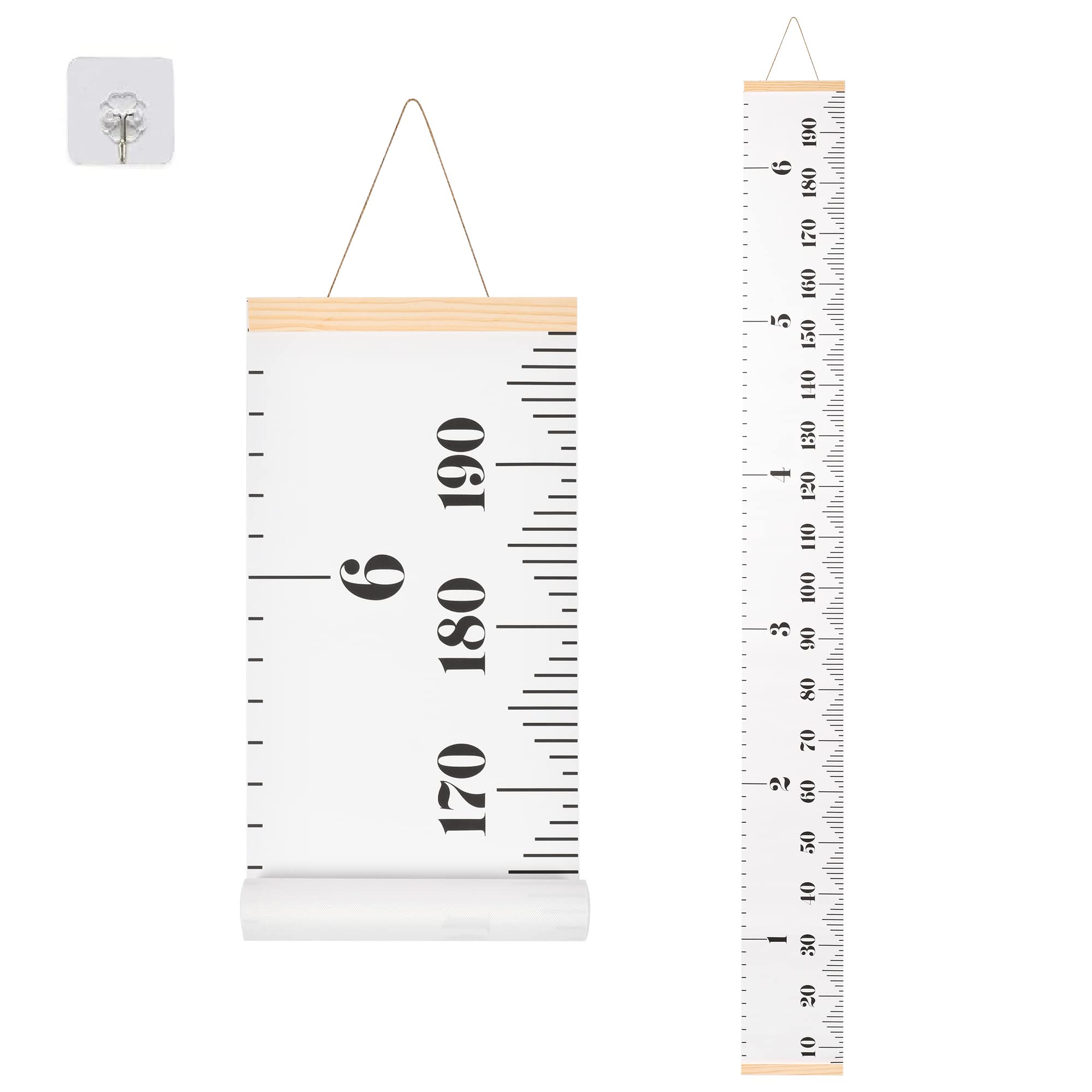 Mua Canvas Kids Growth Chart for Wall, Plain Height Measurement Tracker ...