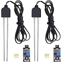 Amazon.com: 2 Sets Resistive Soil Moisture Meter, Icstation Soil ...