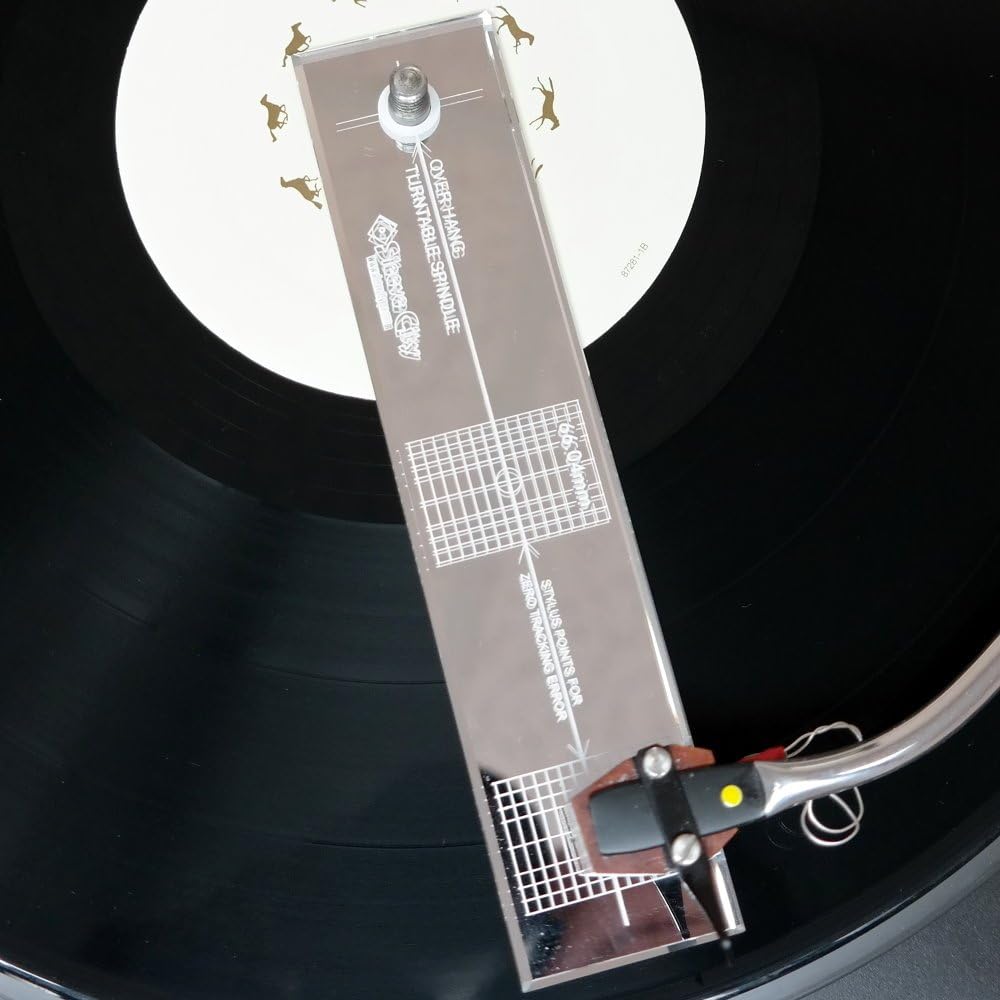 Sleeve City Turntable Cartridge Stylus Alignment Protractor Mirrored ...