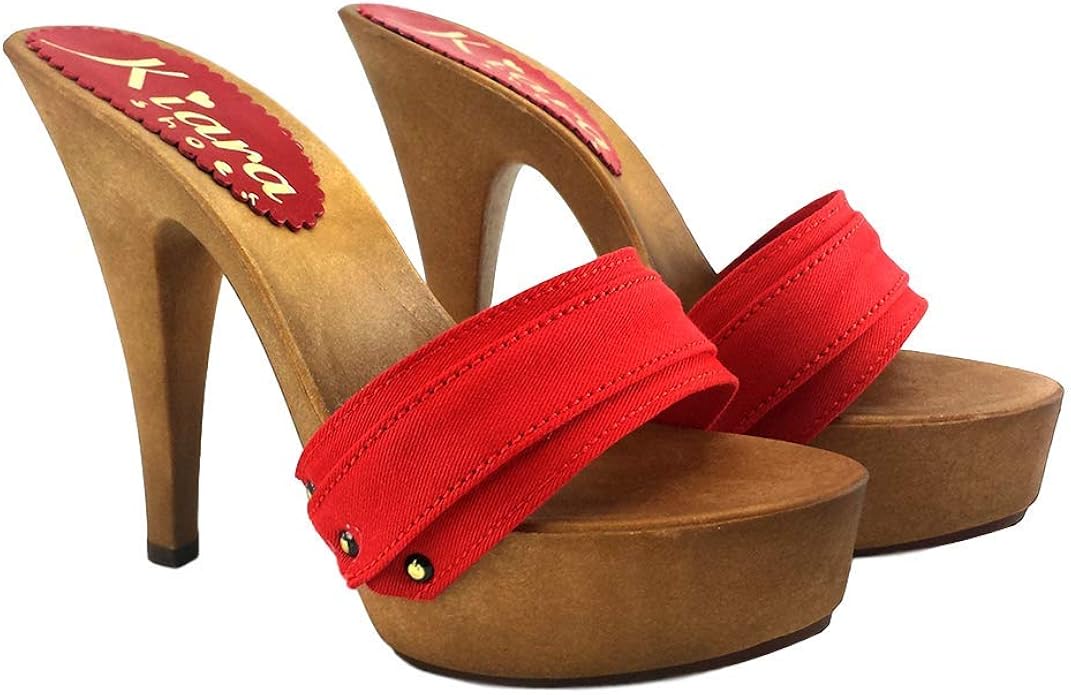Amazon.com | Sexy RED Clogs for Women - K9301 Rosso | Mules & Clogs