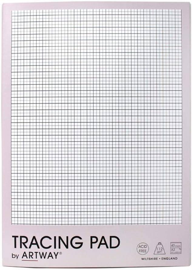 Artway Premium Tracing Paper Pad – A2 – Heavyweight 112gsm – 40 Sheets ...