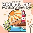 Amazon.com: Minimal Art: Coloring Book for Adults and Teens, Bold and ...