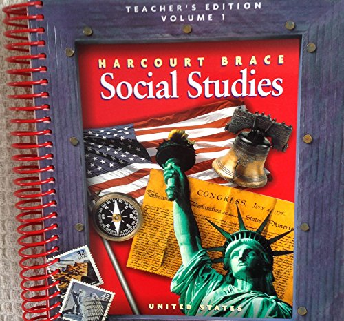 Harcourt Brace Social Studies, Grade 5 Vol 1 United States Teacher's ...