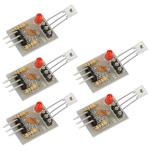 5 PCS Light Sensor Module, Icstation 5V Laser Receiver Sensor Module ...