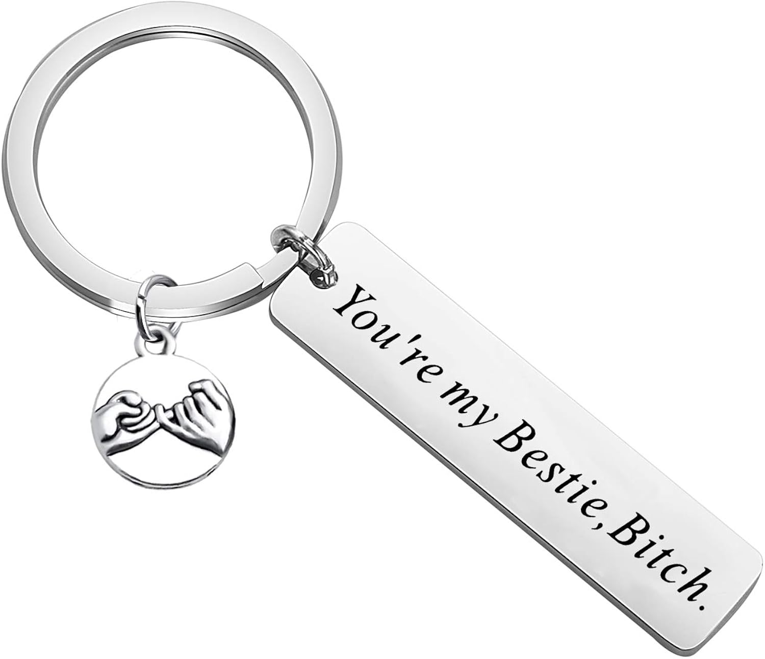 Amazon.com: WSNANG Best Friend Keychain Besties Gift You are My Bestie ...