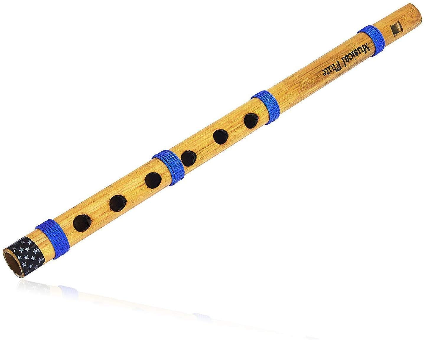 Wooden Bamboo Flute in 'C' Key Fipple Woodwind Musical Instrument ...
