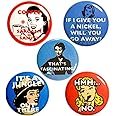 Amazon.com: Sarcastic Buttons 5 Pack of Pins Vintage Women Edgy Funny ...