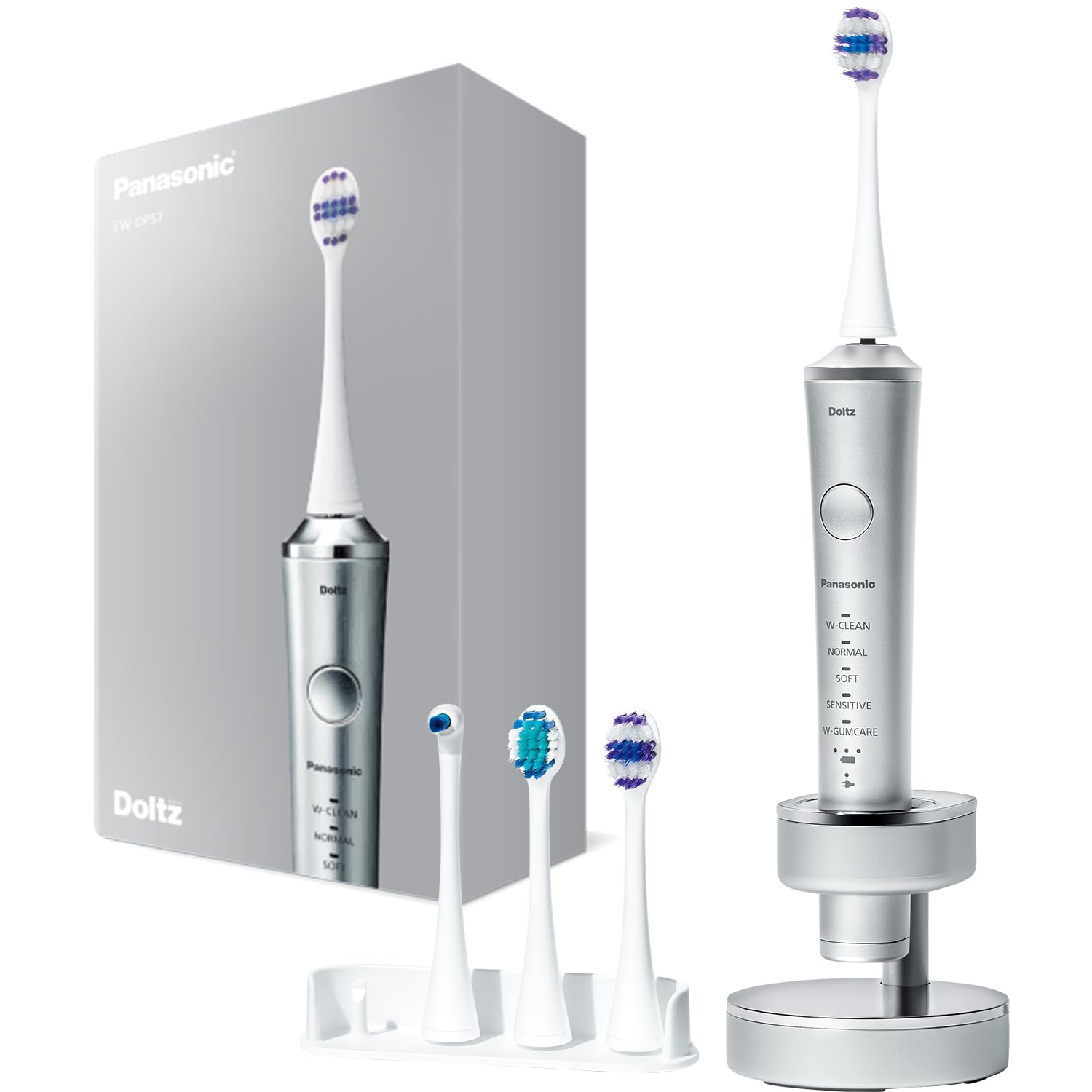 【価格推移】 Panasonic Doltz EW-DP57-S 音波振動ハブラシ ハイグレードモデル シルバー パナソニックの最安値 | プライシー