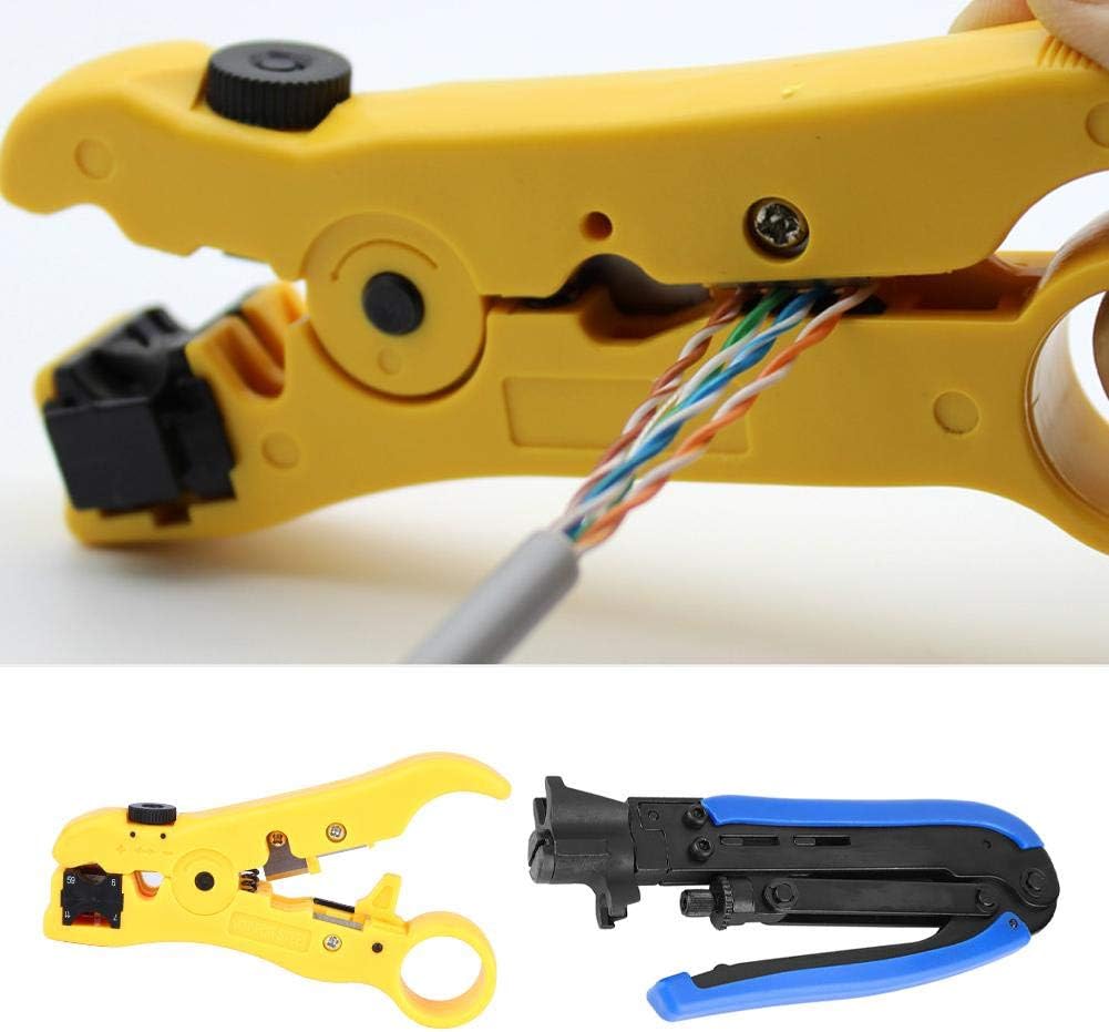 2pcs Coaxial Tool Yellow Cable Stripper Coaxial Cable Crimping Tool ...