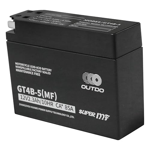12V AGM Sealed Battery GT4B-5 YT4B-BS for Motorcycle SR400 YJ50R Vino ...