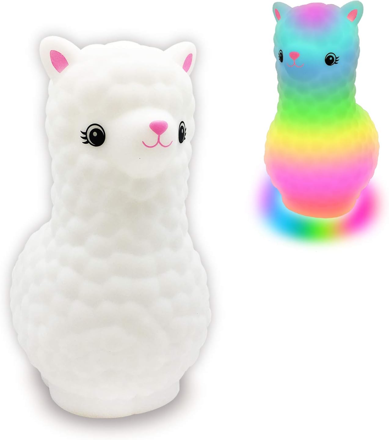 Alpaca Night Light for Kids Bedroom, Portable Rechargeable Llama Night ...