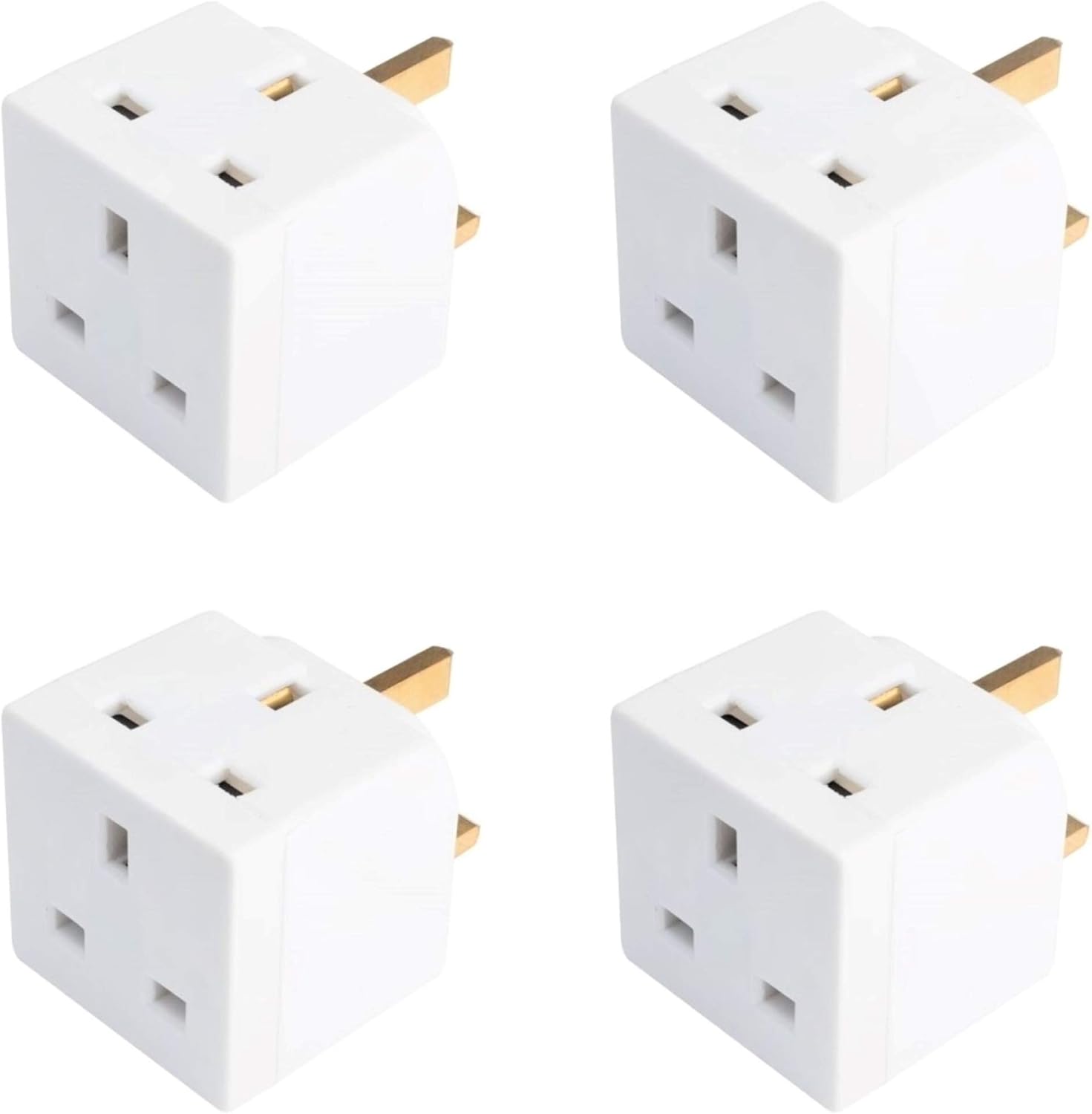 HomeBerg 2 Way Double Plug Adaptor – Multi Plugs Extension Sockets ...