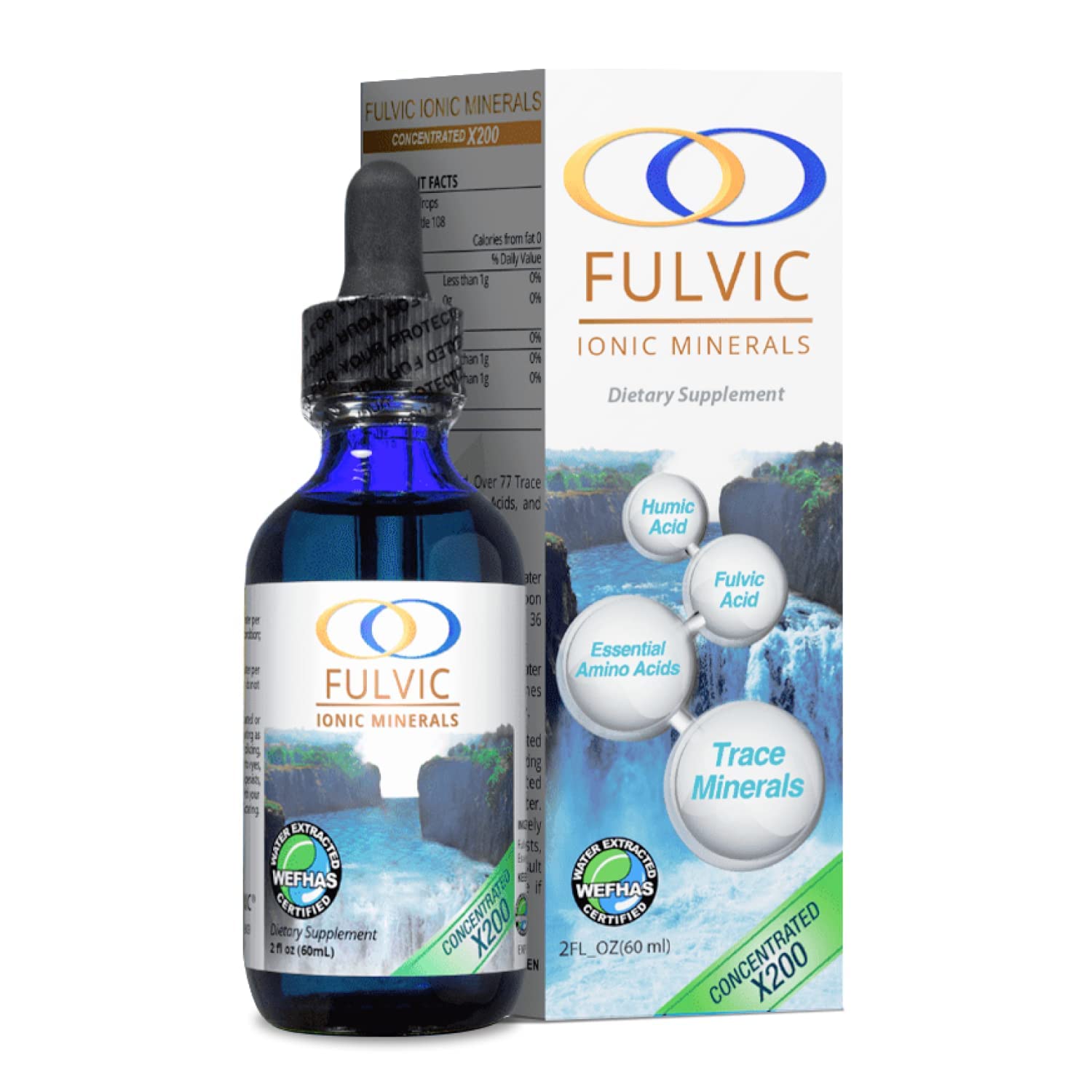 Mua Water Extracted Fulvic Ionic Minerals X200 - Patented BioActive Fulvic Acid, Humic Acid ...
