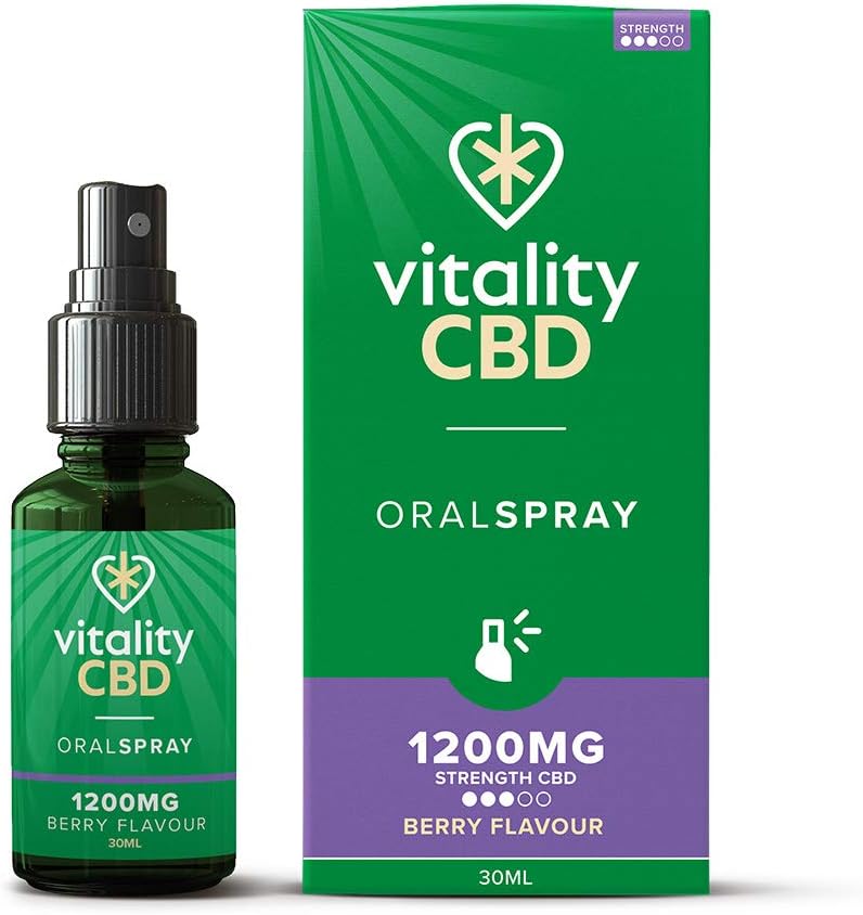 Vitality CBD Oral Spray with MCT Oil, 30ml Berry 1200mg: Amazon.co.uk ...