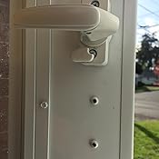 Inside Handle Storm Door Latch White with Thumb Lock-Turn Handle Only ...