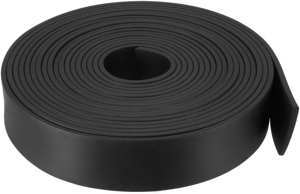 uxcell Solid Rectangle Rubber Seal Strip 30mm Wide 3mm Thick, 5 Meters ...