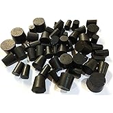 United Scientific™ RSTPK2 Premium Laboratory Black Rubber Stoppers ...