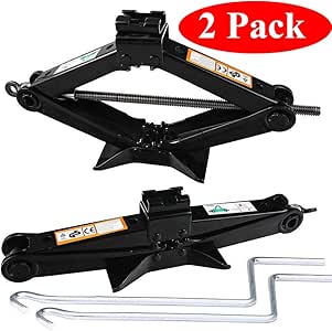 Amazon.com: ZhanGe Set of 2 Scissor Jack, Stabilizer Leveling 2 Ton ...
