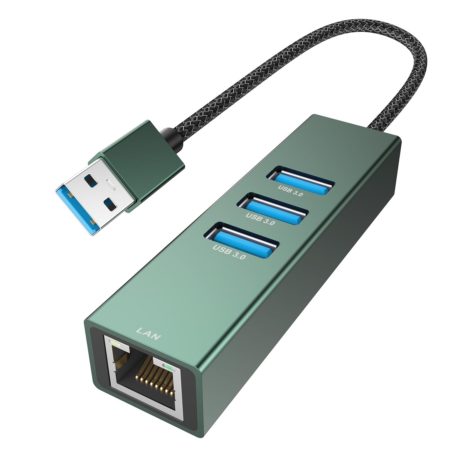 Mua USB 3.0 to Ethernet Adapter Gigabit, High-Speed 3 USB 3.0 Hub with ...