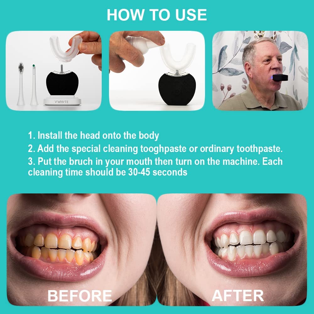 Mua Electric Toothbrush Adults - Ultrasonic U-Shaped Toothbrushes for ...