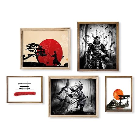 Mua Japanese Samurai Poster Wall Art - Japandi Home Decor - Japan ...