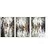 Amazon.com: wall26 - 3 Piece Canvas Wall Art - Luxury Gold Abstract ...