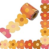 Amazon.com: Whaline 32.8Ft Groovy Smile Daisy Flower Bulletin Board ...