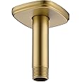 HOMYEP Shower Arm with Flange, 4 Inch Ceiling Mount Rain Shower Head ...