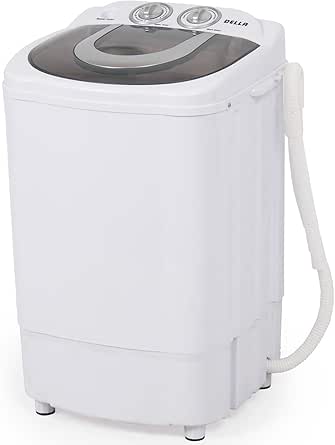 Amazon.com: Della Mini Portable Washing Machine Spin and Wash 8.8 Lbs ...