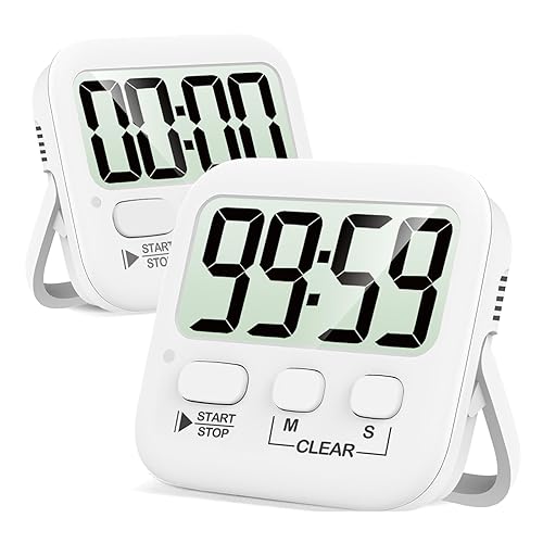 Antonki Timer, 2 Pack Timer for Kids, Kitchen Timers, Digital Timer for ...