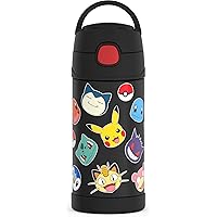 Amazon.com: THERMOS FUNTAINER 12 Ounce Stainless Steel Vacuum Insulated Kids Straw Bottle ...