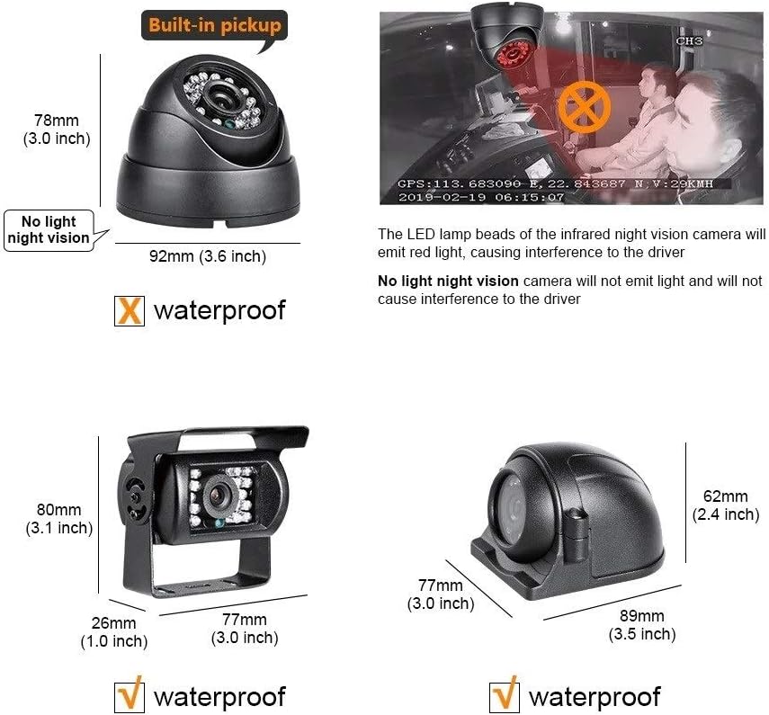 MDVR Kit 4 Channel 1080P Mobile Vehicle Car DVR Recorder G-Sensor with ...