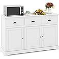 Amazon.com - DORTALA Kitchen Buffet Sideboard, Wood Storage Cabinet w ...