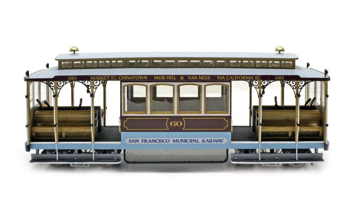 Street Car Wooden Model Kit Occre San Francisco No.60 Cable Car