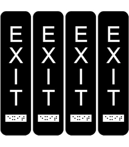Braille Exit Signs