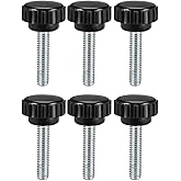 Amazon.com: uxcell M6 x 40mm Metric Male Thread Knurled Clamping Knobs Grip Thumb Screw on Type ...