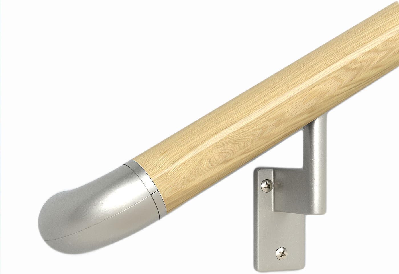 10 ft. Handrail Kit Shipped in 2 Pieces with Splice. Genuine Red Oak ...