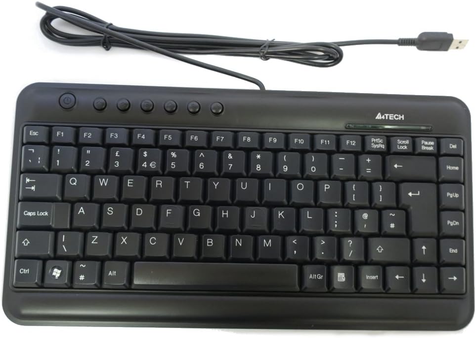 A4 Tech KL-5 Mini Slim Compact Keyboard – UK Layout – BigaMart
