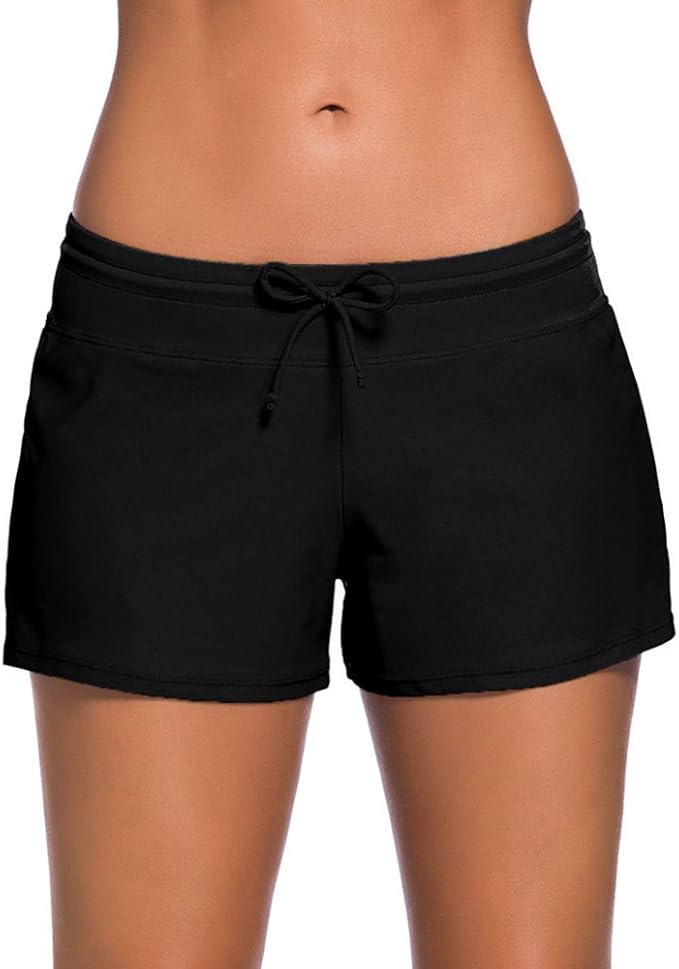 Women's Swim Shorts Boyleg Board Shorts Beach Bottom Summer Beachwear ...