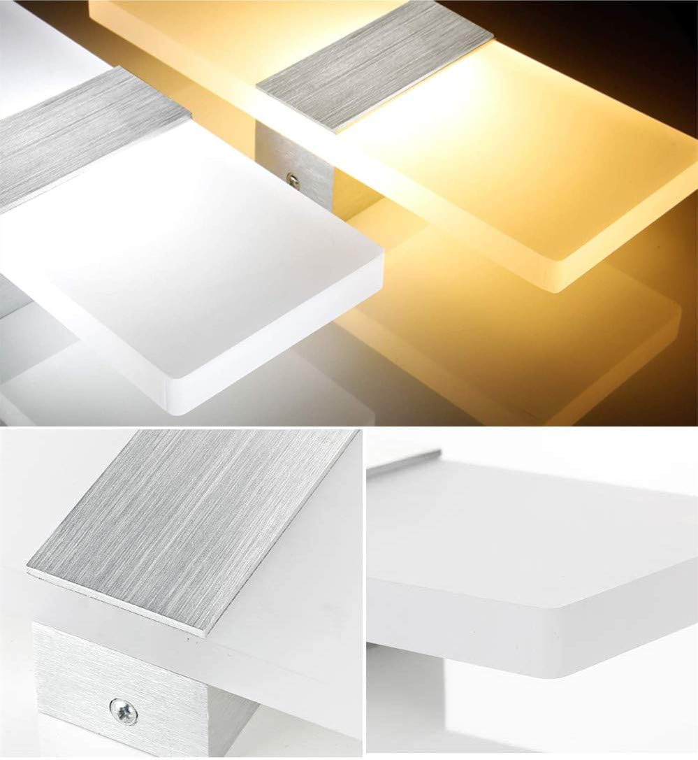 12W LED Wall Lights Indoor Up and Down Wall Lamp Modern Acrylic Decorative Wall Lighting for ...