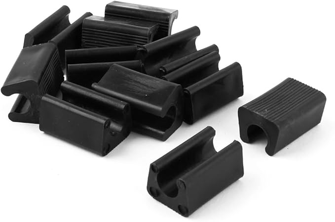 uxcell® Plastic Furniture Feet Rectangle Shaped Non-Slip Chair Legs Tip ...