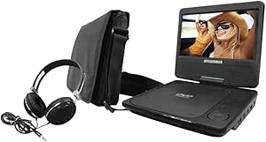 Curtis Sylvania SDVD7060-Combo-Black Portable DVD Player Bundle with ...