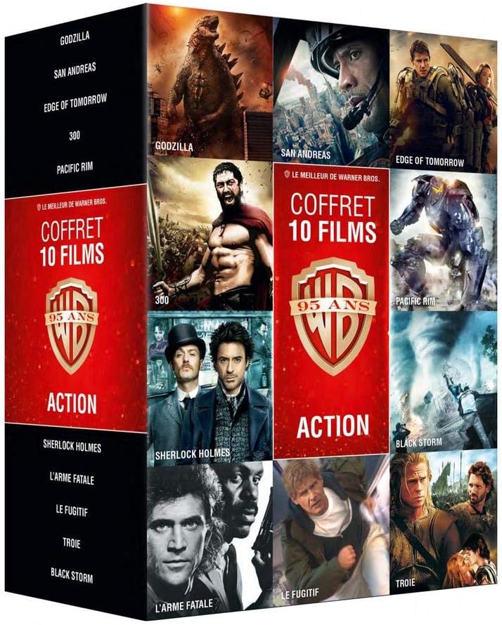 Collection de 10 films action Warner - Coffret DVD: DVD & Blu-ray ...
