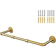 Amazon.com: Industrial Gold Pipe Clothing Rack, Wall Ceiling Mounted ...