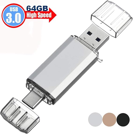 USB C Memory Stick 64 GB, USB 3.0 Type C Dual OTG Flash Drive EASTBULL ...