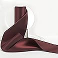 Amazon.com: HUIHUANG Burgundy Satin Ribbon - 4' Wide Double Sided Thick ...