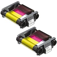 Evolis Badgy CBGR0100C Color Ribbon for Badgy100 & Badgy200 2 Pack ...