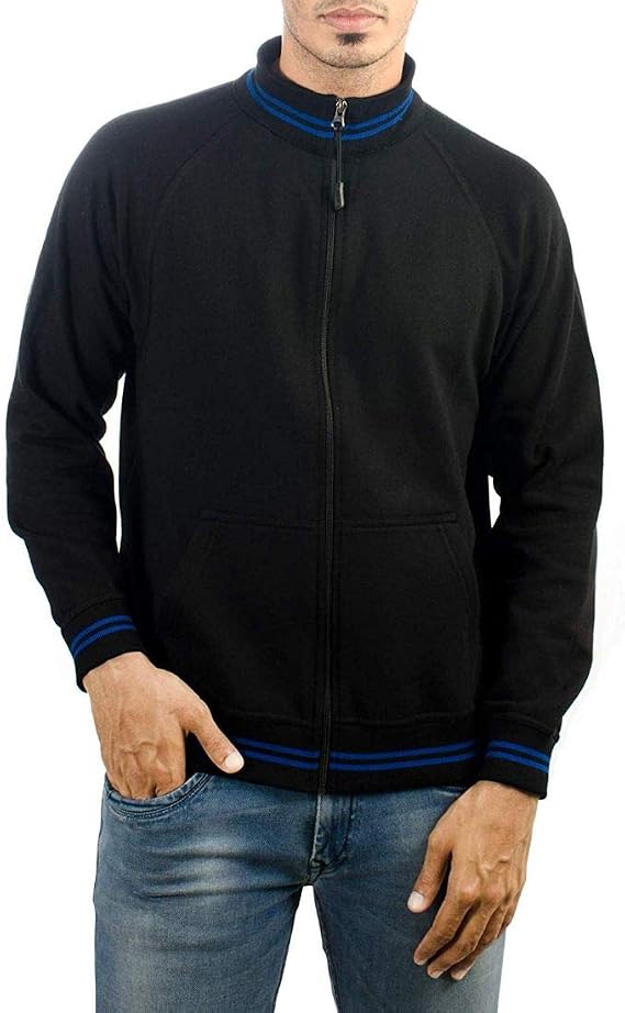 Buy Ruffty Reglan Pattern with full front Zipper High-Neck Jacket ...